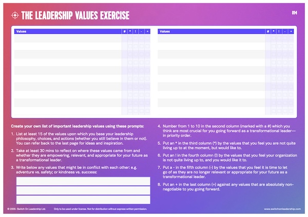 The Leadership Approach, Priorities & Career Ambitions Course